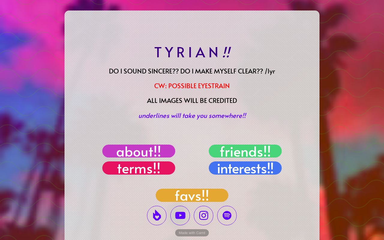 TYRIANS SUPER EPIC CARRD NO WAY